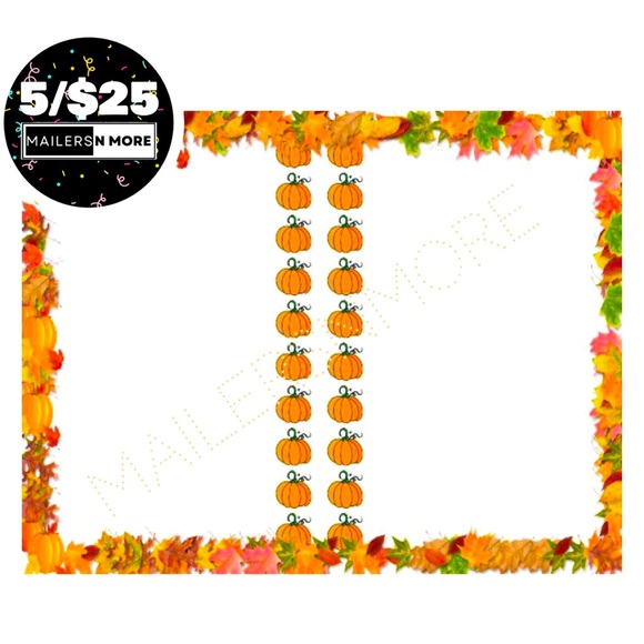 Mailers N More | Office | Fall Shipping Labels Falling Leaves N Pumpkin ...